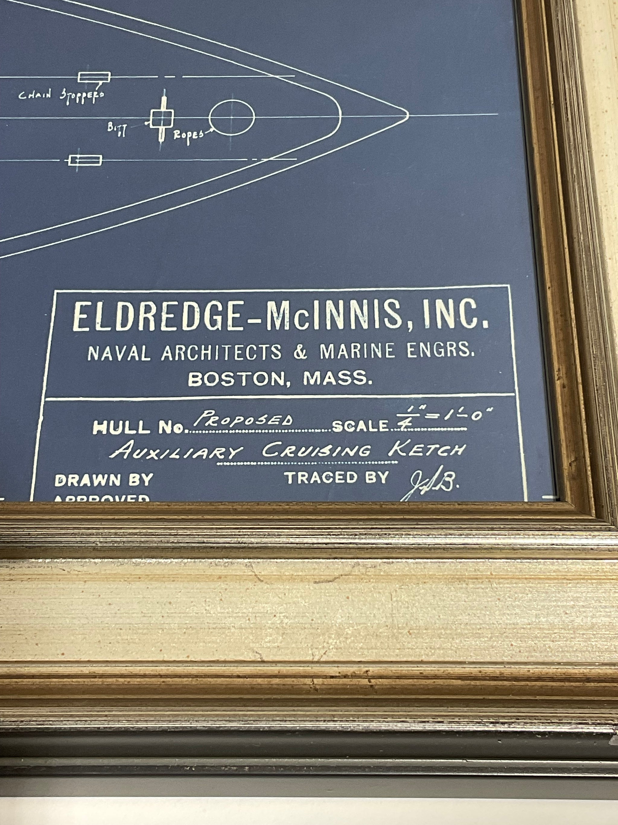 Marine Blueprint from Eldredge McInnis – Lannan Gallery