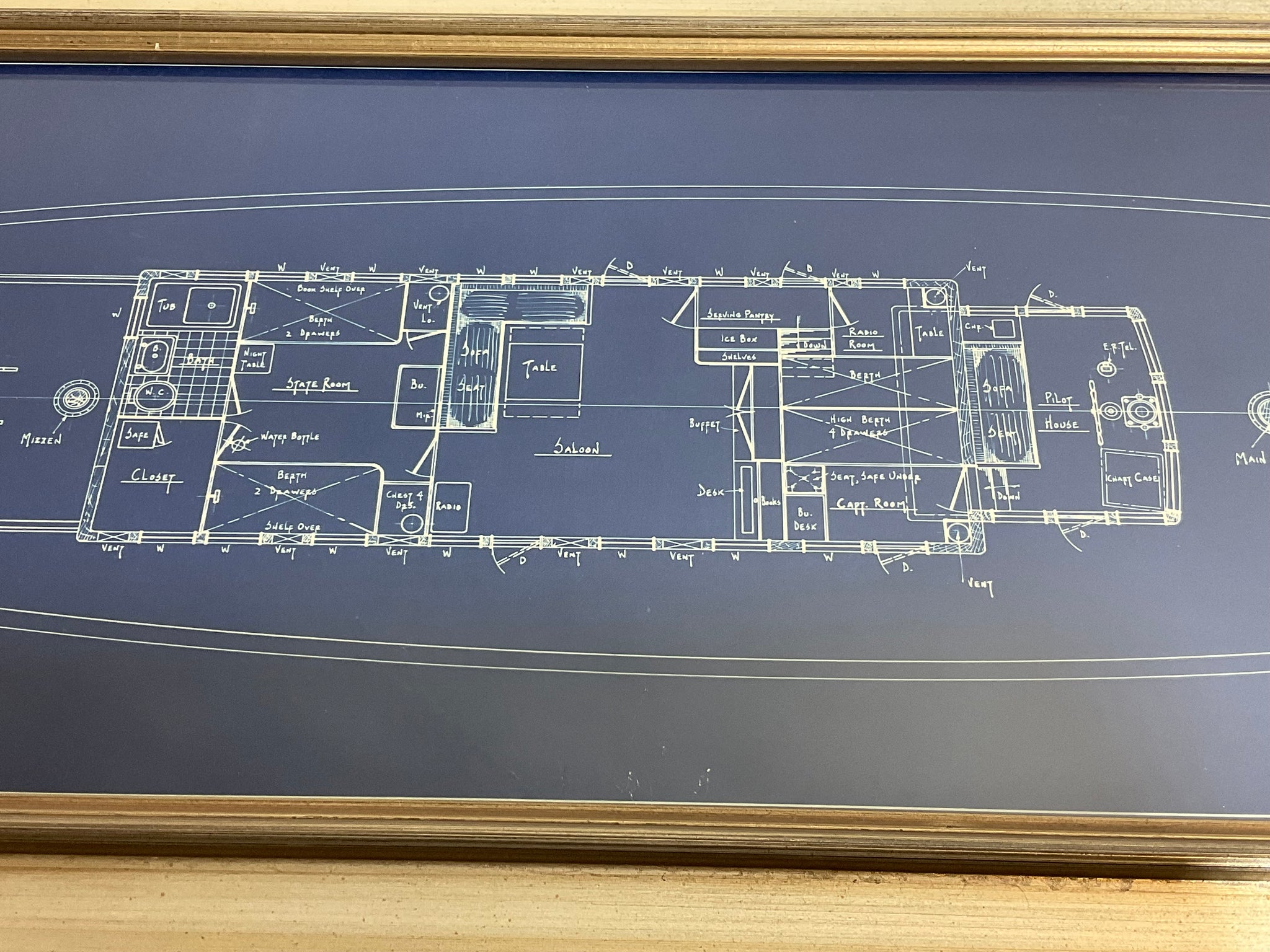 Marine Blueprint from Eldredge McInnis – Lannan Gallery