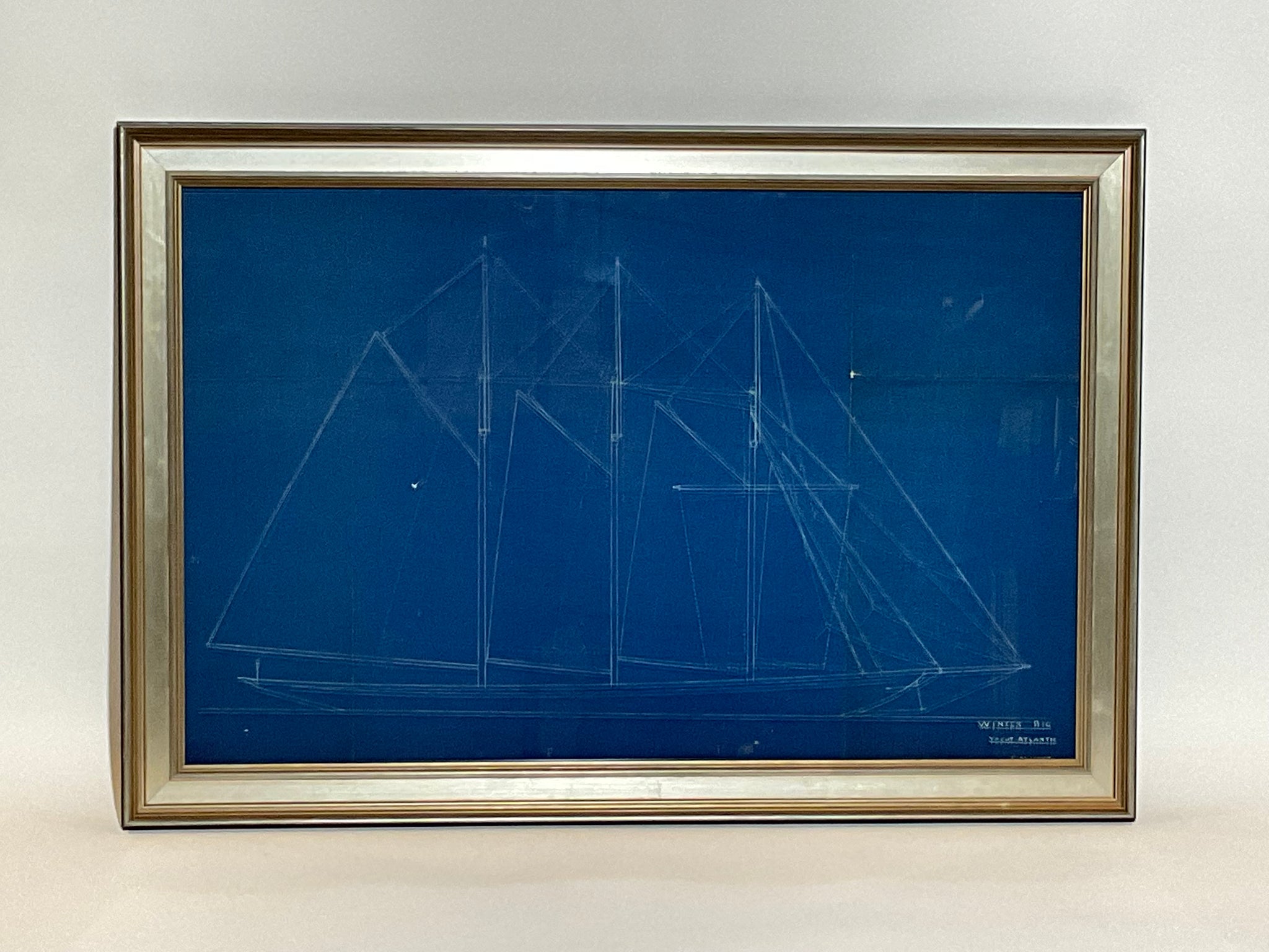 Extremely Rare Yacht Atlantic Blueprint – Lannan Gallery