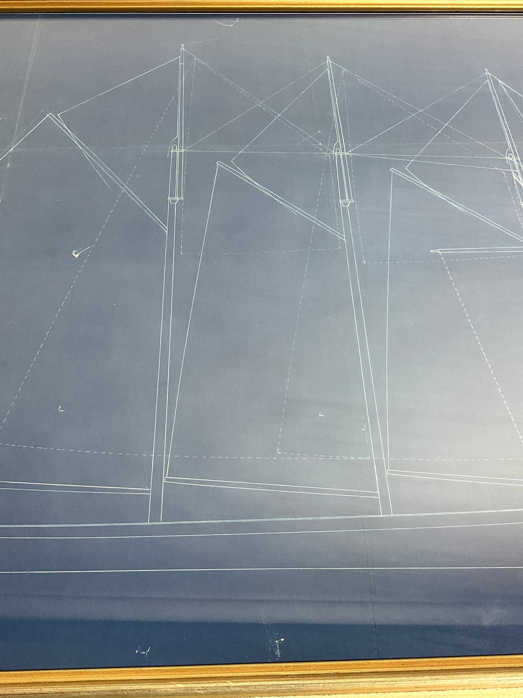 Extremely Rare Yacht Atlantic Blueprint – Lannan Gallery