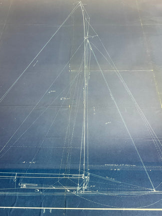 Rare Yacht Blueprints for the Sloop "Shadow" – Lannan Gallery