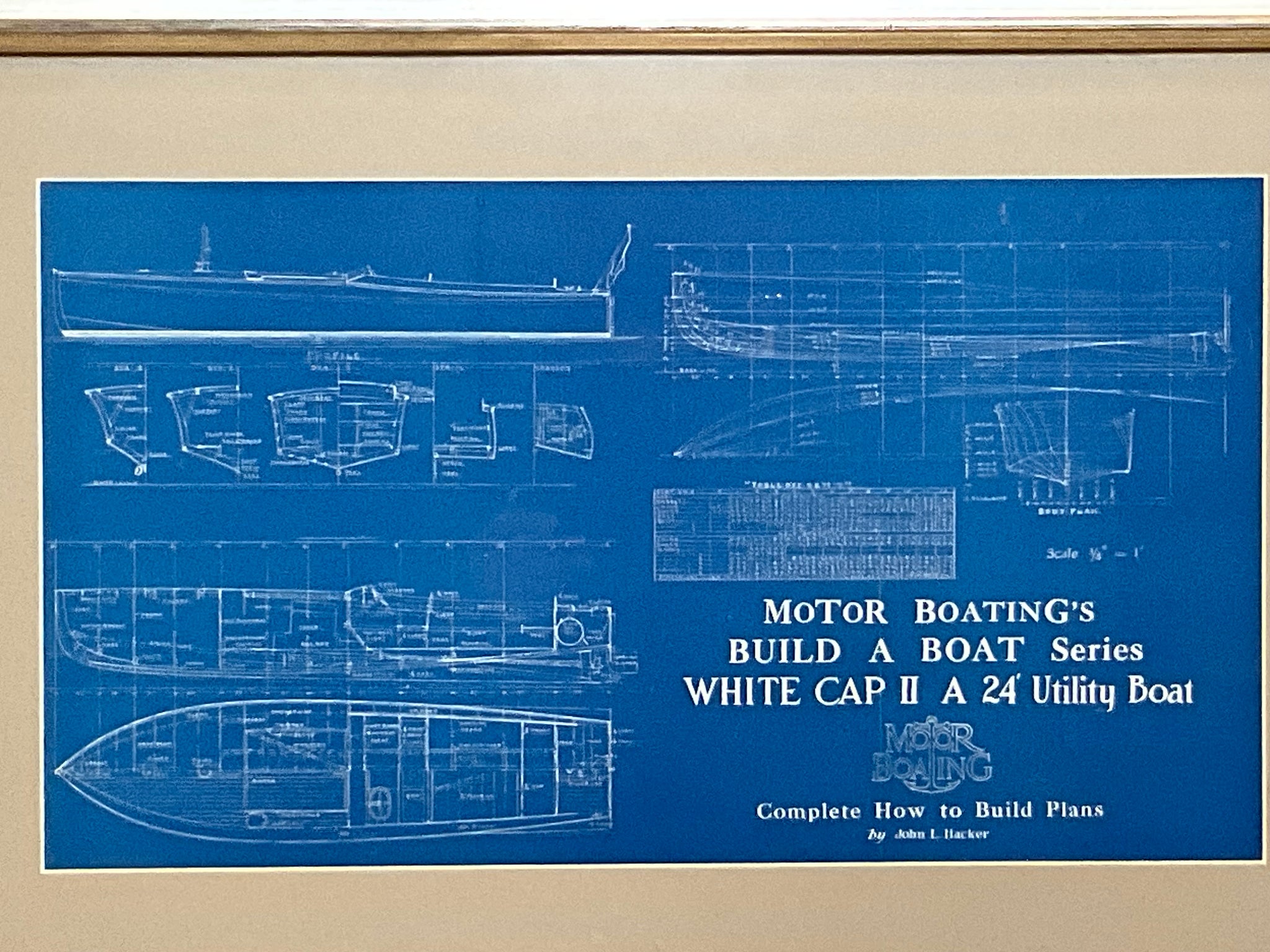 Boat Blueprint of White Cap II – Lannan Gallery