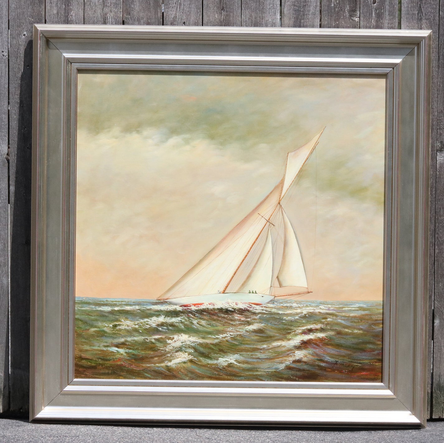 Sloop in Sunset | Oil on Canvas – Lannan Gallery