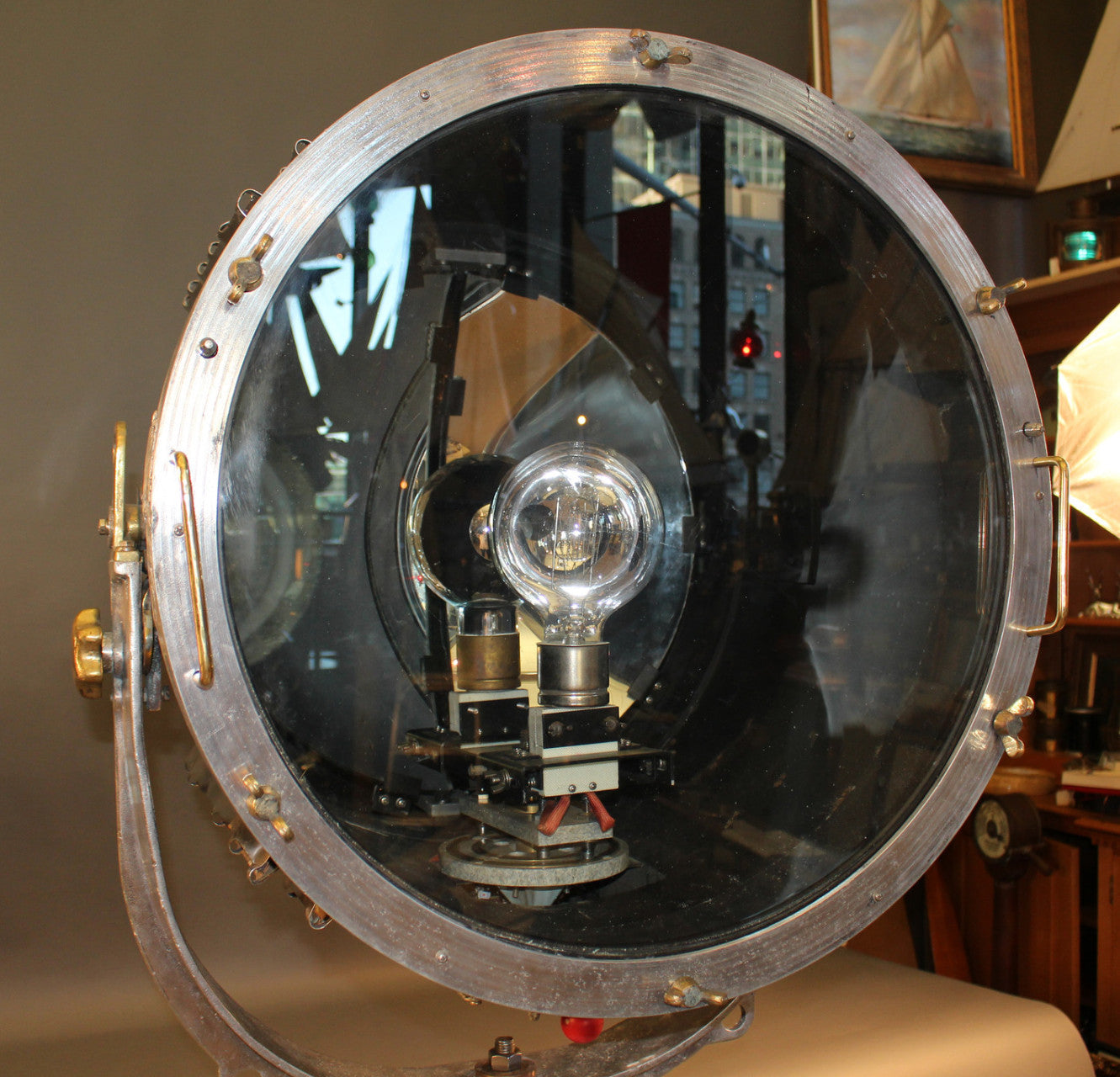 Giant Aluminum Light From Suez Canal – Lannan Gallery