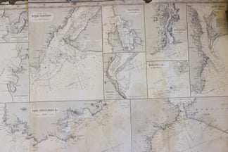 Original 1875 Imray & Son Chart of European Coast – Lannan Gallery