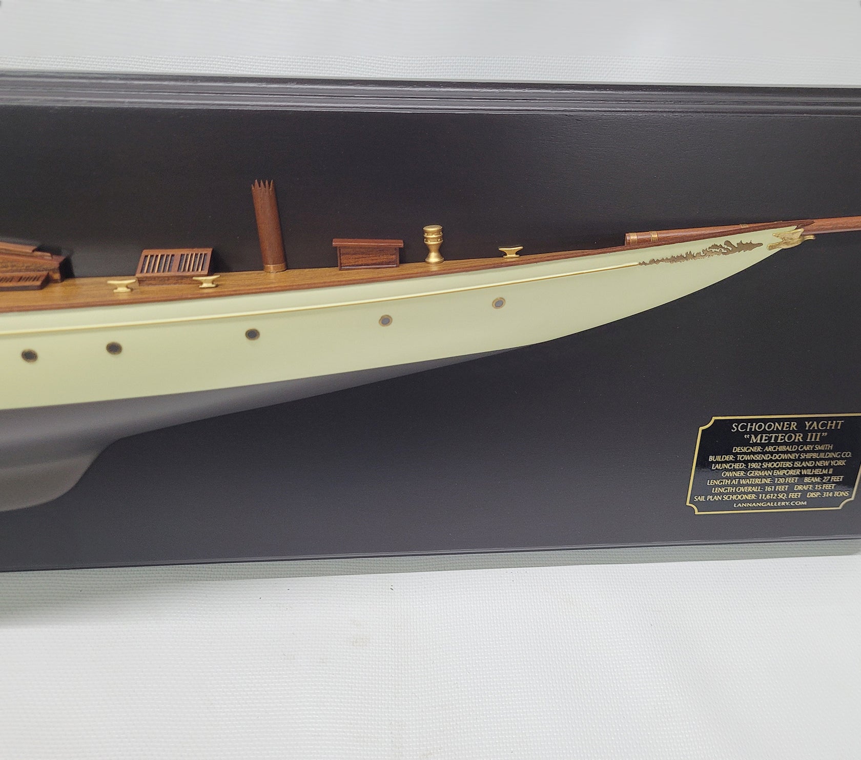 Fine Half Model of the Famous German Schooner Meteor III – Lannan Gallery