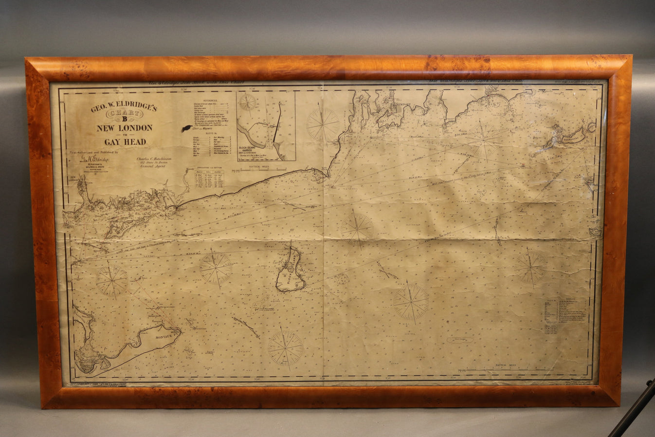 Original Eldridge Chart of New London to Gay Head – Lannan Gallery