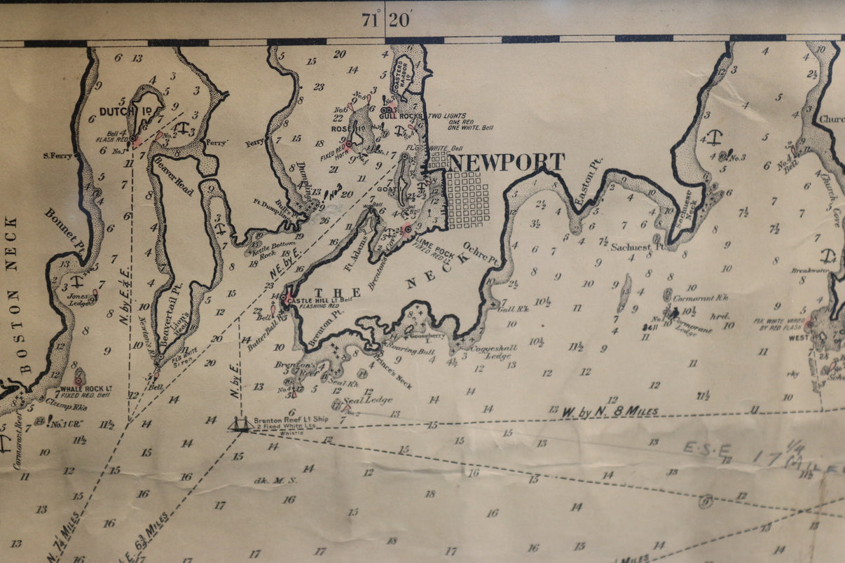 Original Eldridge Chart of New London to Gay Head – Lannan Gallery