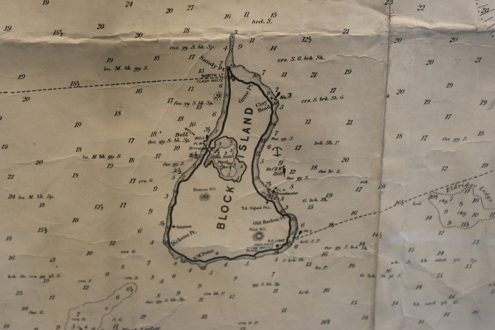 Original Eldridge Chart of New London to Gay Head – Lannan Gallery