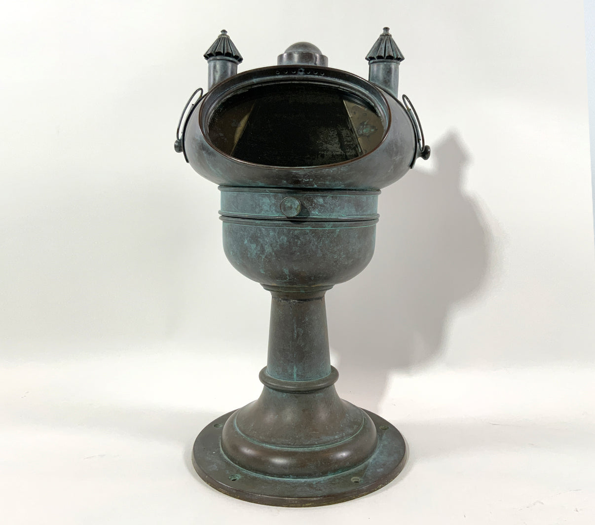Antique Yacht Binnacle With Verdigris Finish – Lannan Gallery