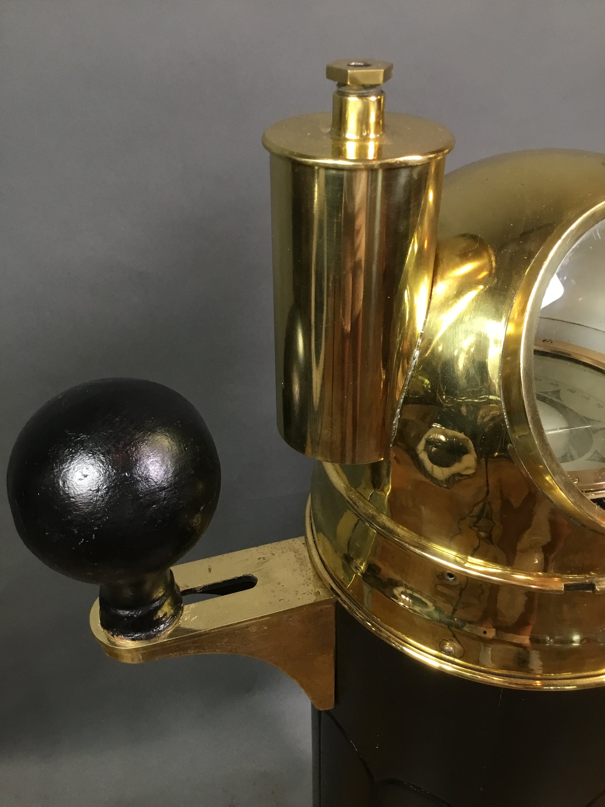 Brass and Wood Ships Binnacle and Compass – Lannan Gallery