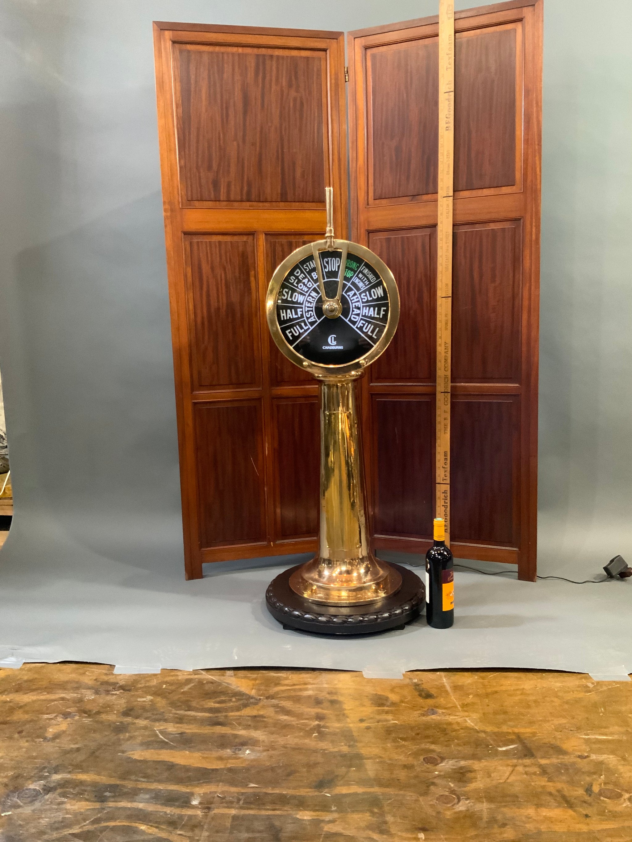 Solid Brass Ships Telegraph by English Maker Chadburns – Lannan Gallery