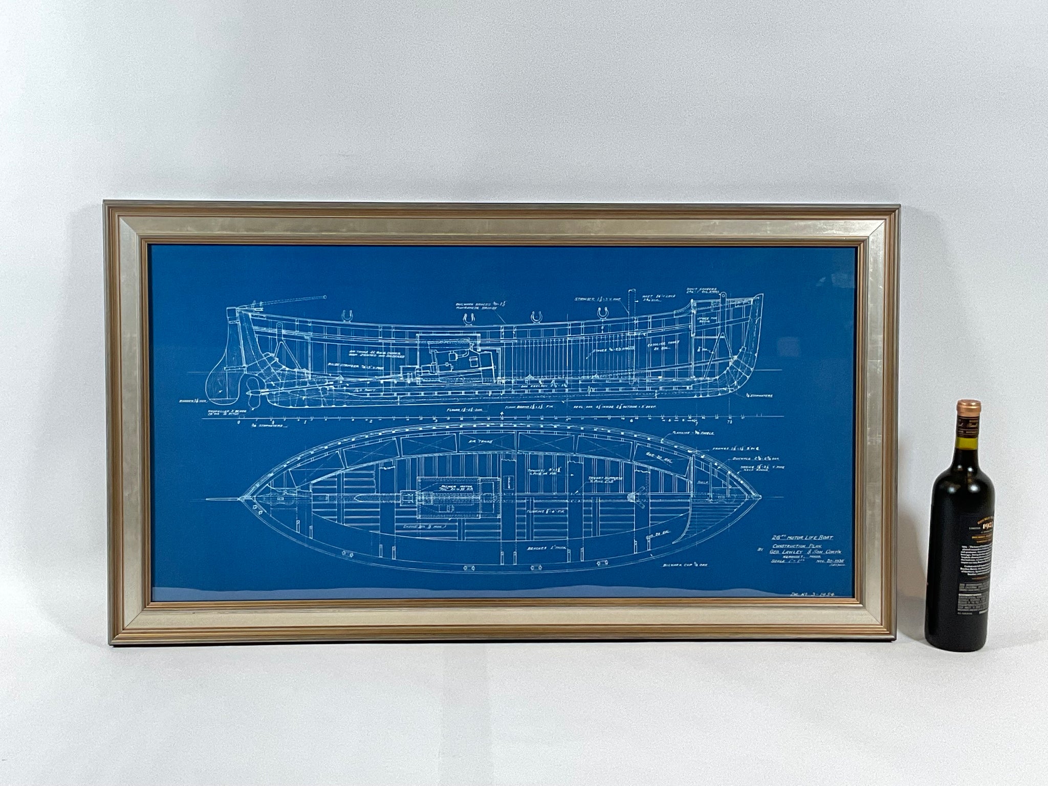 Motor Lifeboat Blueprint by George Lawley Shipyard – Lannan Gallery