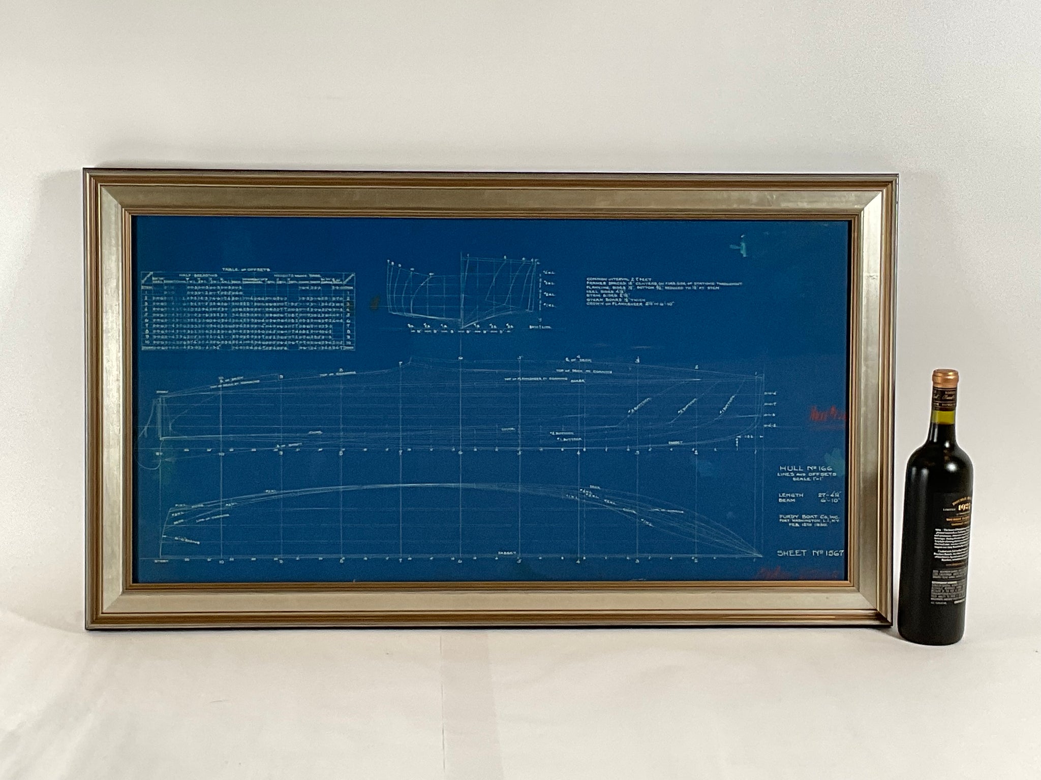 Purdy Boat Company Speedboat Blueprint – Lannan Gallery