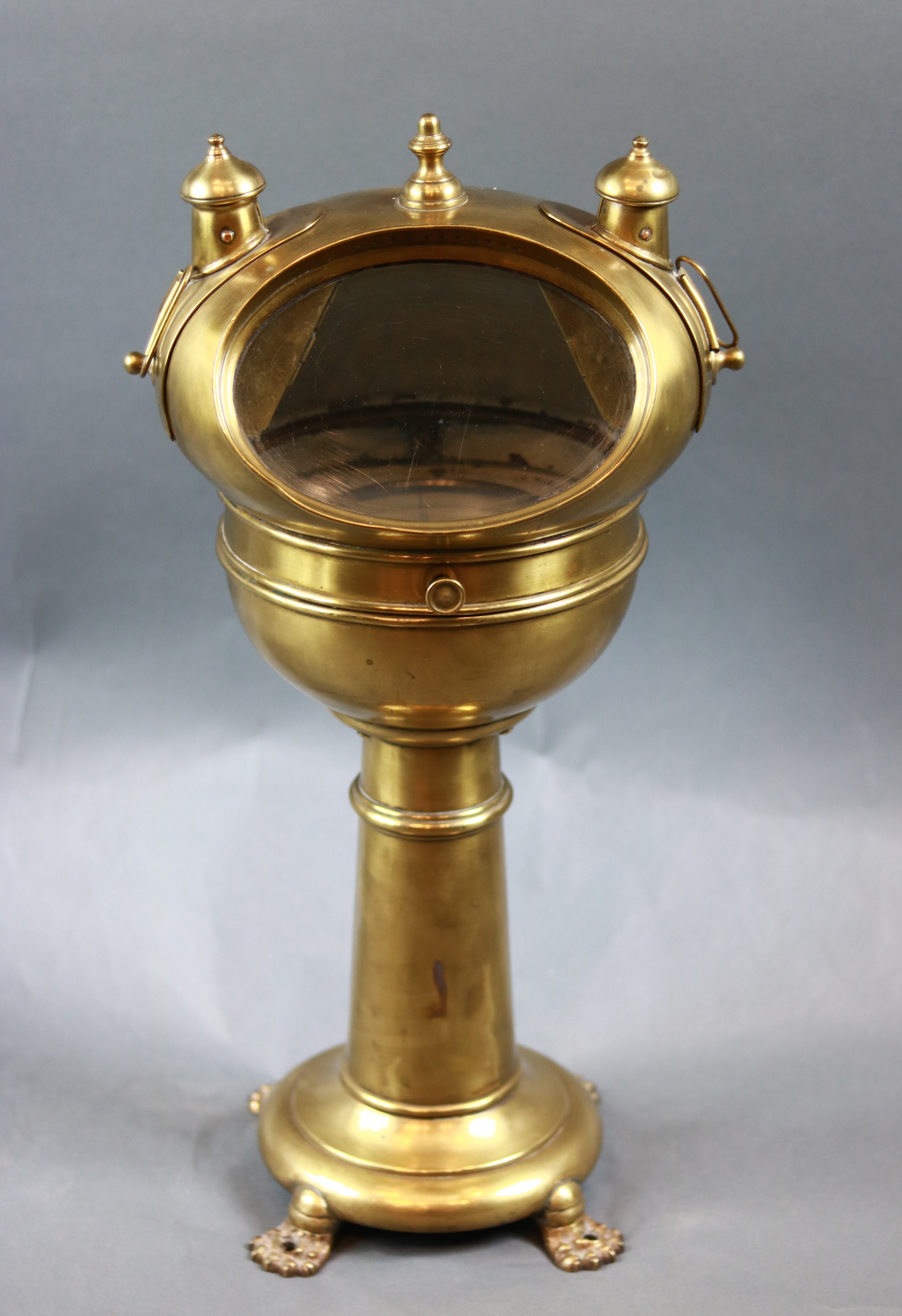 Brass Binnacle on Pedestal – Lannan Gallery