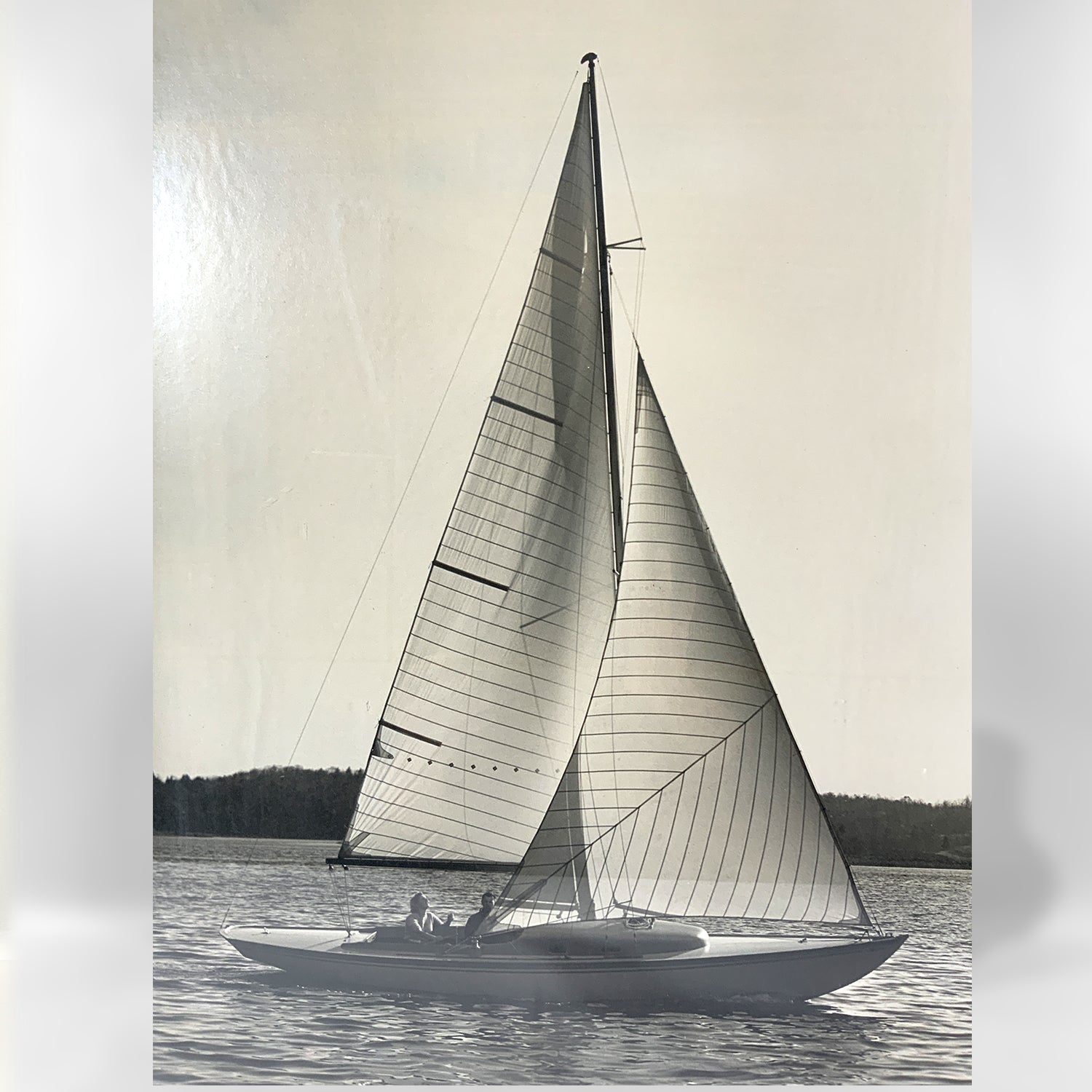 Morris Rosenfeld Black And White Photograph Of A Marconi-Rigged Sloop ...